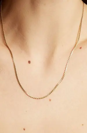 AURATE Wave Chain Necklace