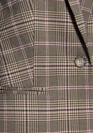 LASCANA Classic Blazer - Taupe Patterned
