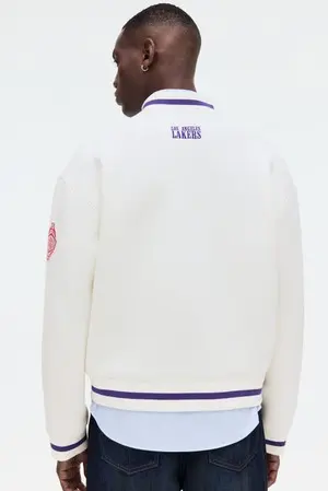 H&M Loose-fit Scuba Knit Baseball Jacket