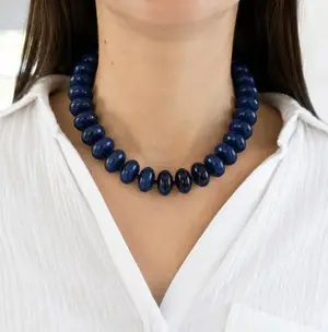 ERIN MCDERMOTT JEWELRY Navy European Summer Necklace
