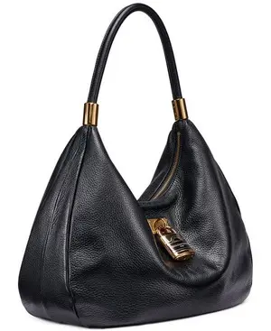 Karl Lagerfeld Paris Maelynn Hobo Bag - Black/gold