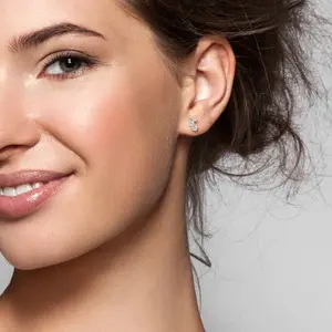 JULIANNA B. Lab-grown Diamond Graduated Stud Earrings