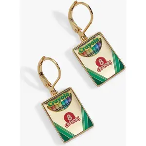 ALEX AND ANI To Teach Is To Color A Life Forever" Crayon Box Earrings - Gold