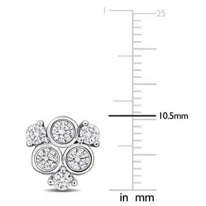 JULIANNA B. Lab-grown Diamond Cluster Earrings
