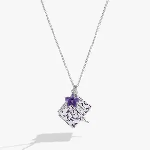 ALEX AND ANI The Twilight Saga Bella's Notebook Locket Necklace - Silver
