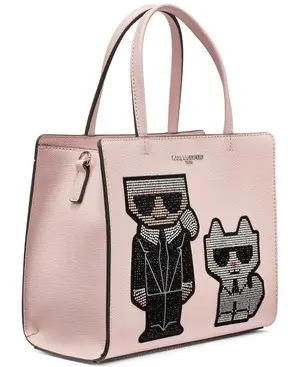 Karl Lagerfeld Paris Maybelle Satchel With Rhinestone Icons