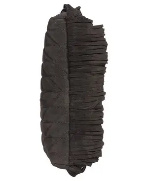 Karl Lagerfeld Paris Lafayette Suede Fringe Shoulder Bag