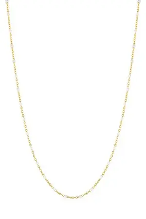 ATOLEA White Beaded Choker
