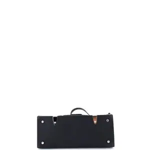 Goyard Saigon Top Handle Bag Coated Canvas With Leather Pm - Black