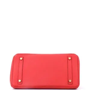 Hermès Birkin Handbag Togo With Gold Hardware 30