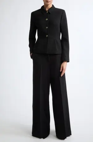 St. John Palais Stretch Suiting Wide Leg Pants
