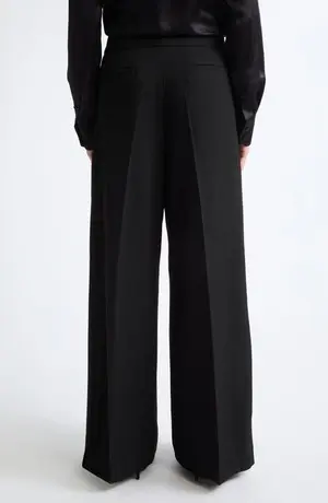 St. John Palais Stretch Suiting Wide Leg Pants