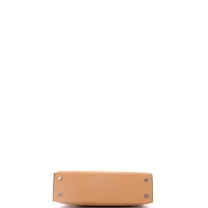 Hermès Kelly Mini Ii Bag Brown Epsom With Palladium Hardware 20
