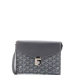 Goyard Chypre Wallet On Strap Coated Canvas With Leather