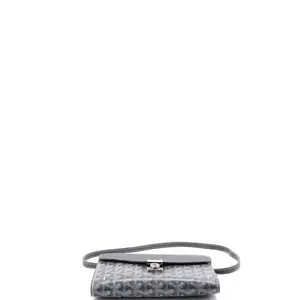 Goyard Chypre Wallet On Strap Coated Canvas With Leather