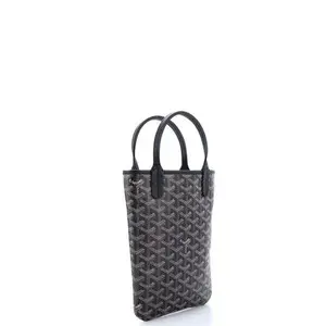 Goyard Poitiers Tote Coated Canvas Mini - Black
