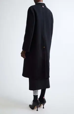 Thom Browne Bell Sleeve Virgin Wool Coat
