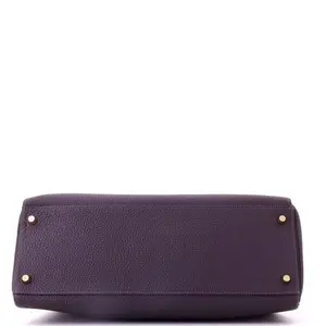 Hermès Kelly Handbag Purple Togo With Gold Hardware 35