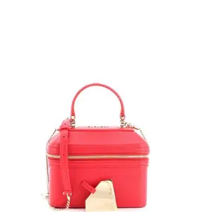BVLGARI Serpenti Forever Top Handle Convertible Vanity Leather Small