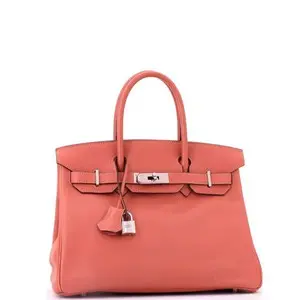 Hermès Birkin Handbag Pink Swift With Palladium Hardware 30