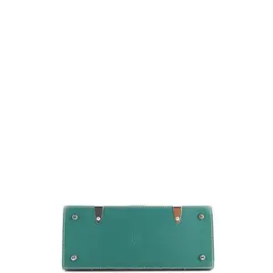 Goyard Saigon Top Handle Bag Coated Canvas With Leather Pm