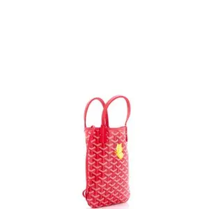 Goyard Poitiers Tote Printed Coated Canvas And Printed Canvas Mini - Red