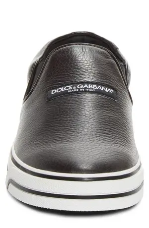 Dolce & Gabbana Deerskin Leather Slip-on Sneaker