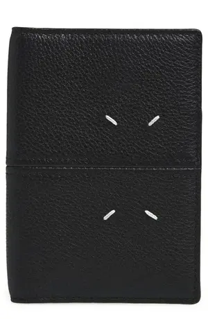 MAISON MARGIELA Grained Leather Passport Holder