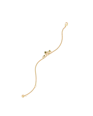 FABLE ENGLAND Ivy & Pearl T-bar Bracelet