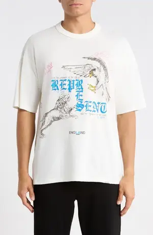 REPRESENT Enemy Graphic Tee - Flat White