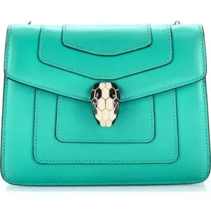 BVLGARI Serpenti Forever Square Shoulder Bag Leather Small