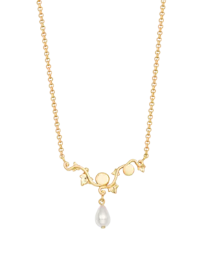 FABLE ENGLAND Ivy & Pearl Necklace