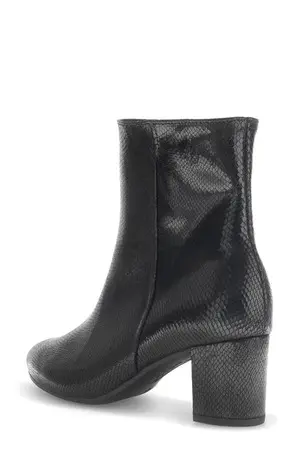 Gabor Sabine Croc Embossed Leather Bootie