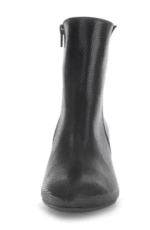 Gabor Sabine Croc Embossed Leather Bootie