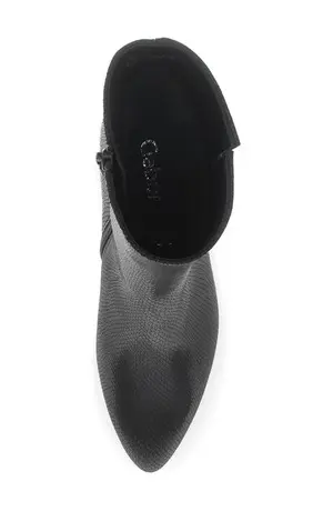 Gabor Sabine Croc Embossed Leather Bootie