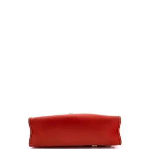 Hermès Herbag Zip Leather And Toile 31 - Red