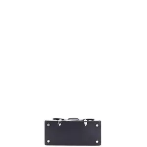 Goyard Structured Saigon Top Handle Bag Embroidered Coated Canvas With Leather Mini
