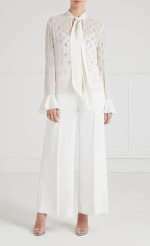 TEMPERLEY LONDON Gallantry Blouse - Ivory