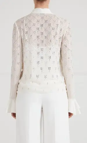 TEMPERLEY LONDON Gallantry Blouse - Ivory