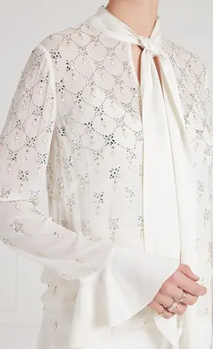 TEMPERLEY LONDON Gallantry Blouse - Ivory