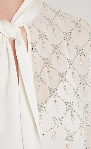 TEMPERLEY LONDON Gallantry Blouse - Ivory