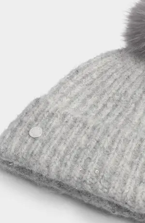 KATIE LOXTON Sequin Soft Knit Hat