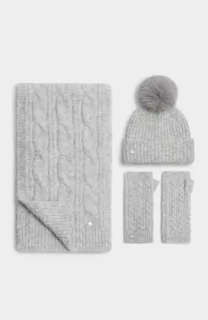 KATIE LOXTON Sequin Soft Knit Hat