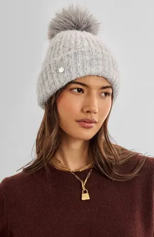 KATIE LOXTON Sequin Soft Knit Hat
