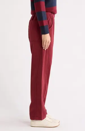 Marine Layer Jessie Barrel Leg Pants - Crimson