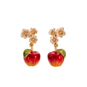 FABLE ENGLAND Apple Blossom Drop Earrings