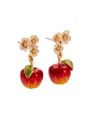 FABLE ENGLAND Apple Blossom Drop Earrings