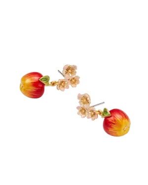 FABLE ENGLAND Apple Blossom Drop Earrings