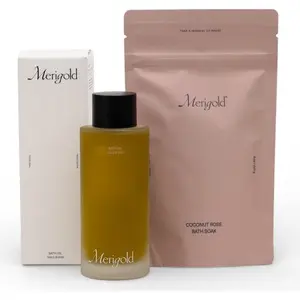 MERIGOLD Bath Oil Coconut Rose Bath Soak Bundle - Pink