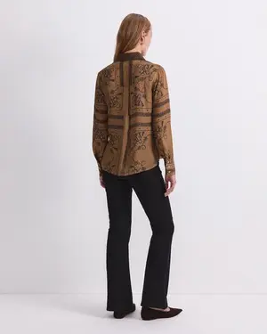 SPORTSCRAFT Sadie Horse Print Long Sleeve Shirt